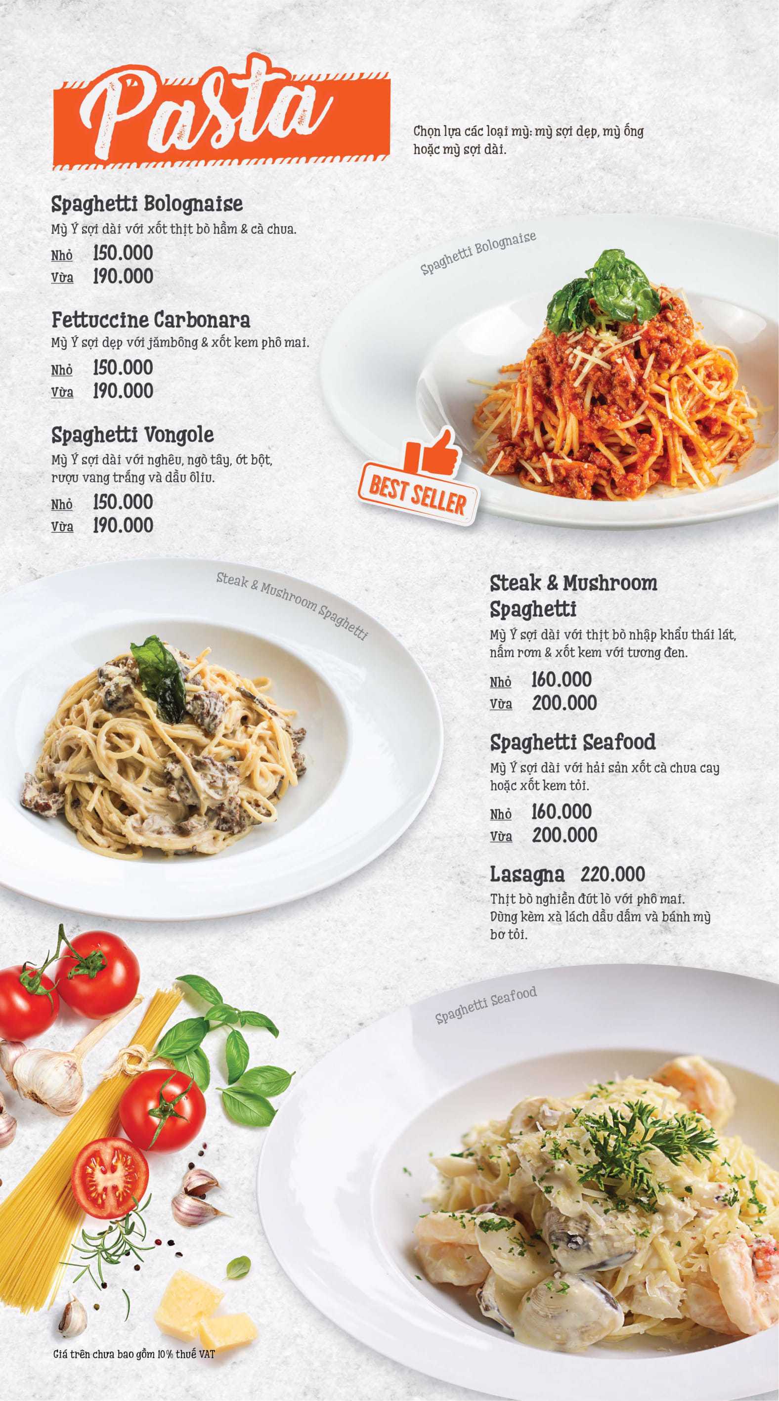 Trang chủ / Menu Al Fresco's Hồ Chí Minh