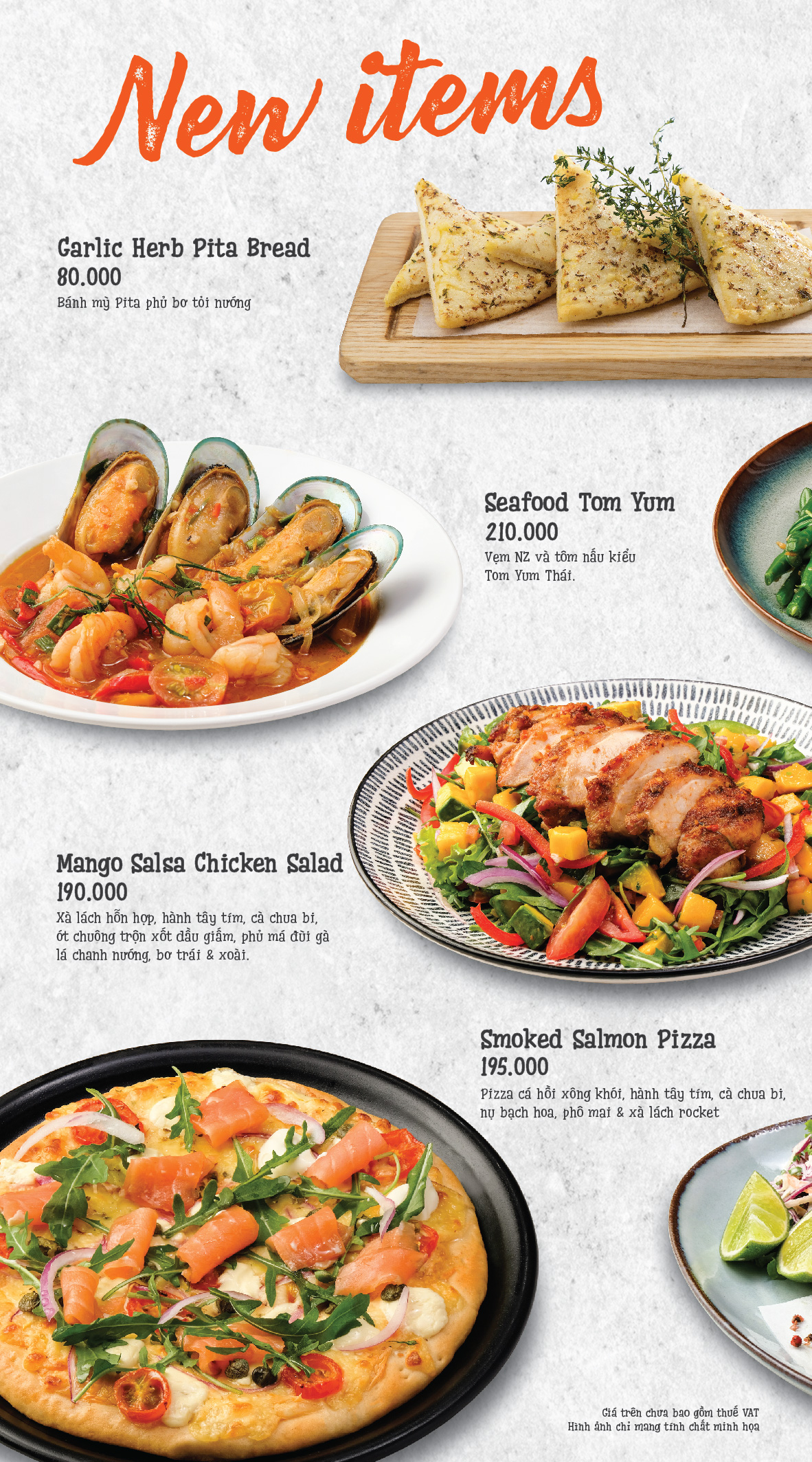 Menu Al Fresco's Hồ Chí Minh