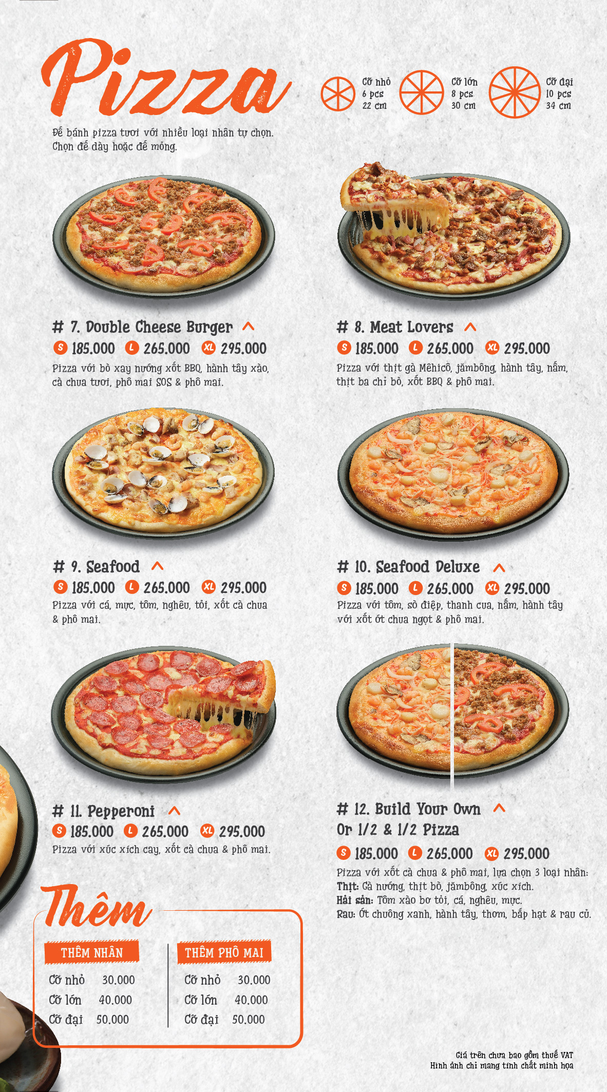 Menu Al Fresco's Hồ Chí Minh