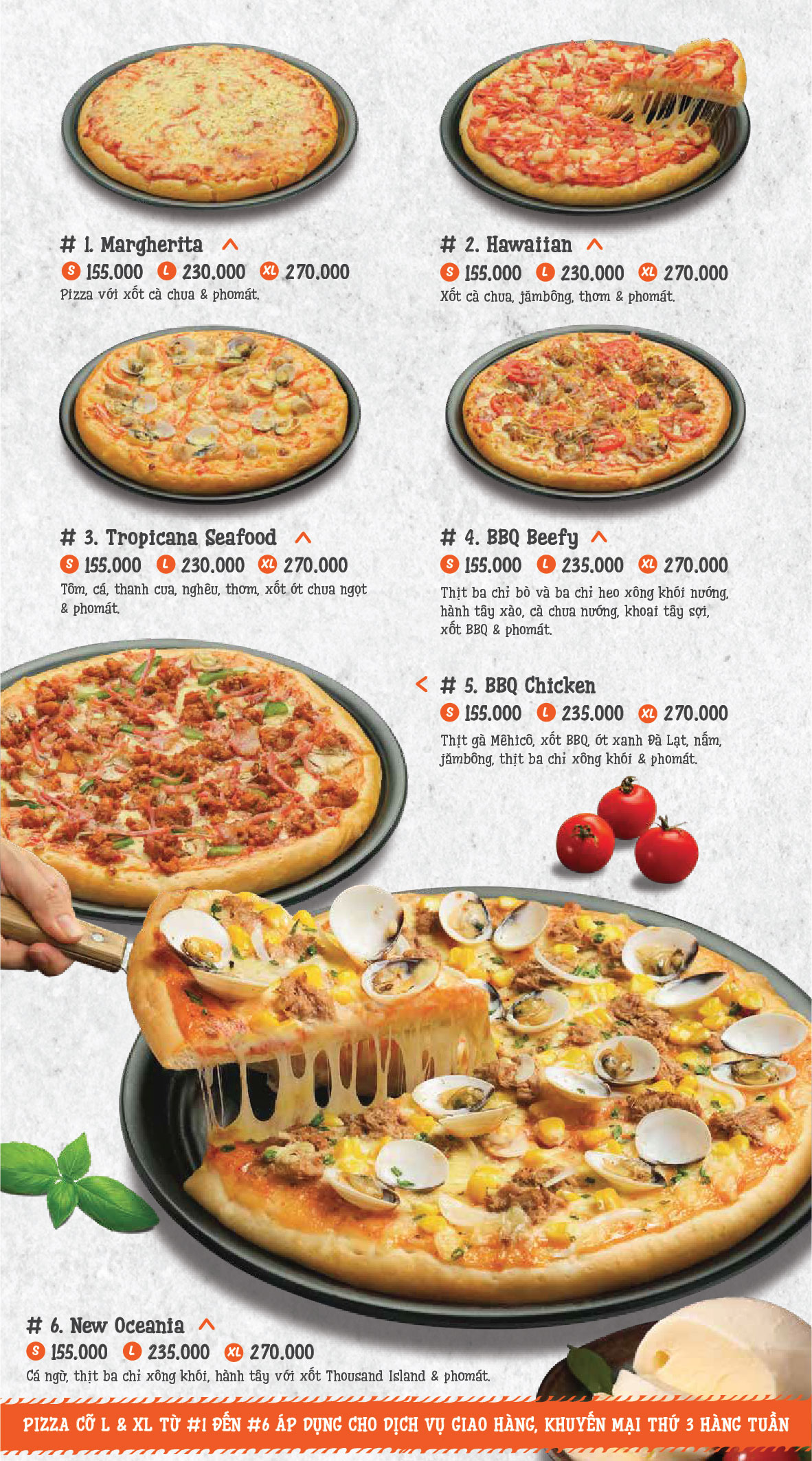 Menu Al Fresco's Đà Nẵng